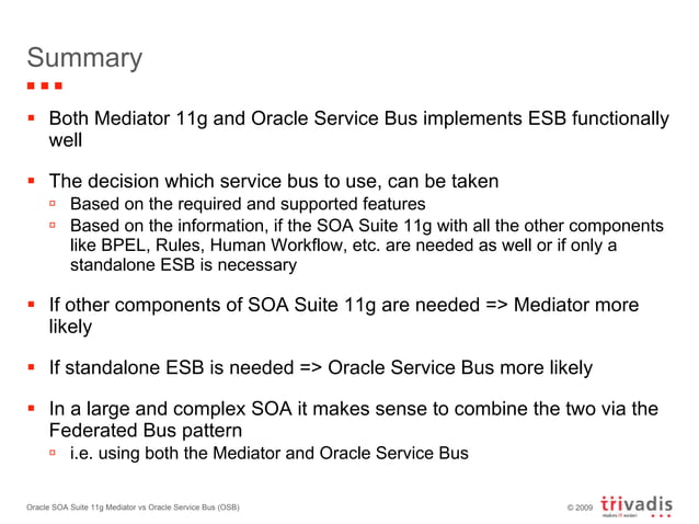 Oracle Soa Suite 11g Mediator Vs Oracle Service Bus Osb Ppt