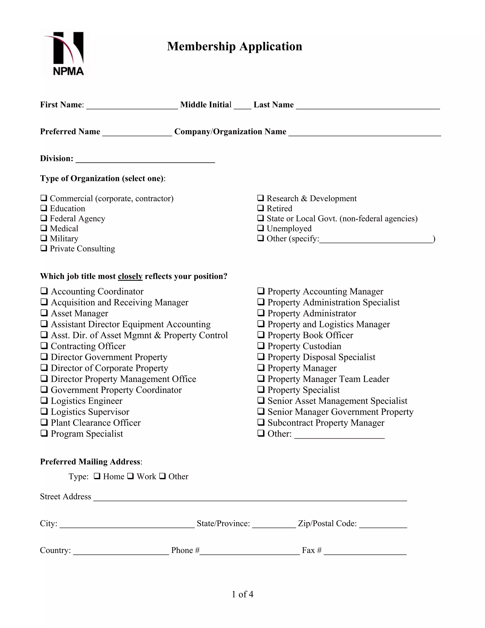 Membership Application | PDF