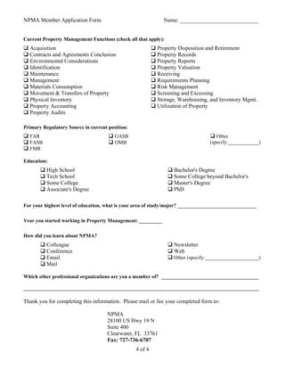 Membership Application | PDF