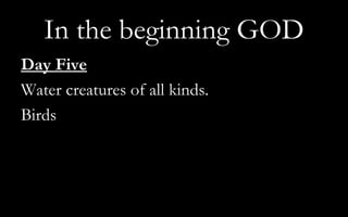 In The Beginning God | PPT