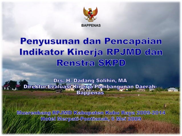 Penyusunan dan Pencapaian Indikator Kinerja RPJMD dan Renstra SKPD | PPT