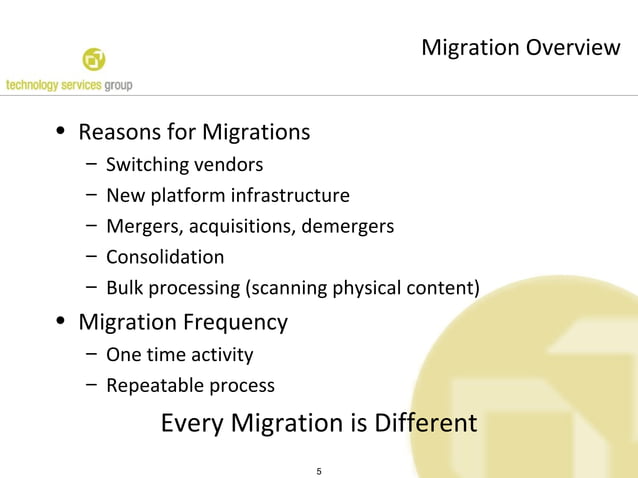 Enterprise Content Management Migration Best Practices Feat Migrations From Documentum and ...