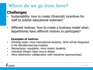 TU Delft OpenCourseWare presentation | PPT