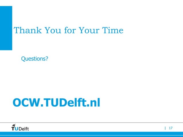 TU Delft OpenCourseWare presentation | PPT