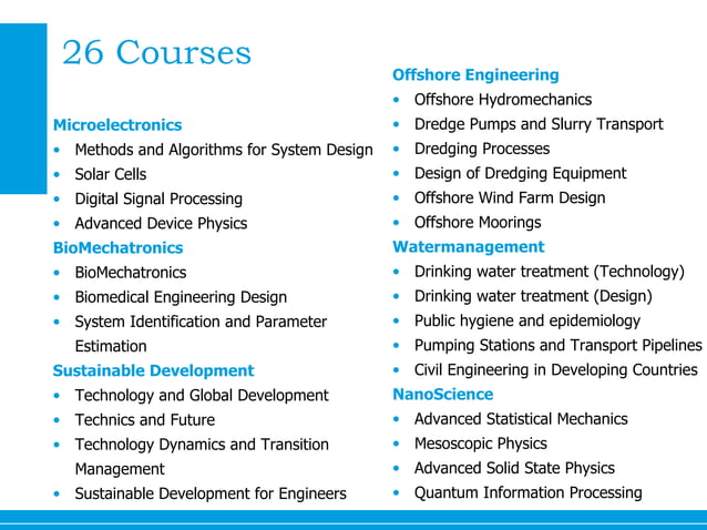 TU Delft OpenCourseWare presentation | PPT
