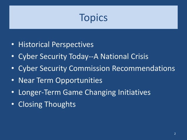 Cyber Security: Past and Future | PPT