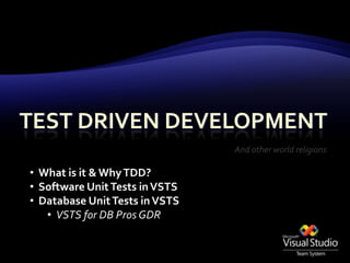 Session #2: Test Driven Development | PPTX