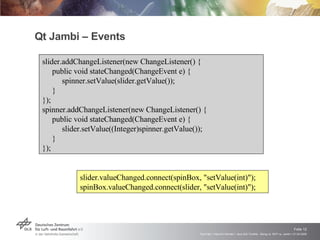 Java GUI Toolkits - Swing vs. SWT vs. Jambi | PPT