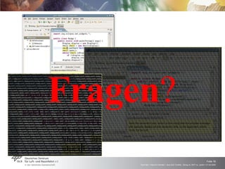 Java GUI Toolkits - Swing vs. SWT vs. Jambi | PPT