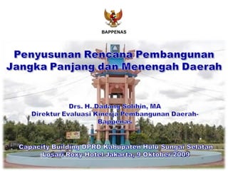 Penyusunan Rencana Pembangunan Jangka Panjang dan Menengah Daerah | PPT