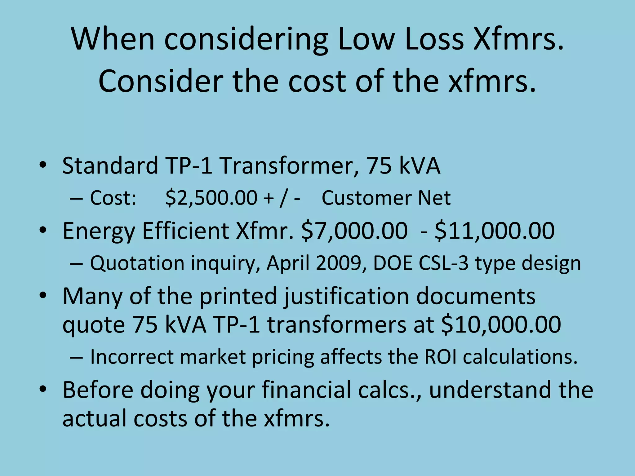 High Efficiency Transformers | PPT