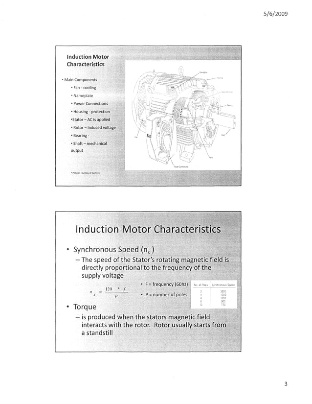 Characteristics of Induction motors | PDF