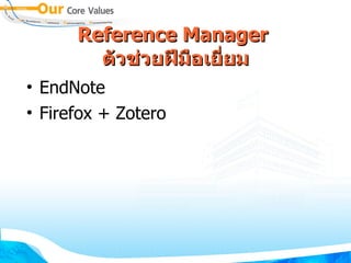 Reference Manager | PPT