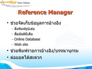 Reference Manager | PPT