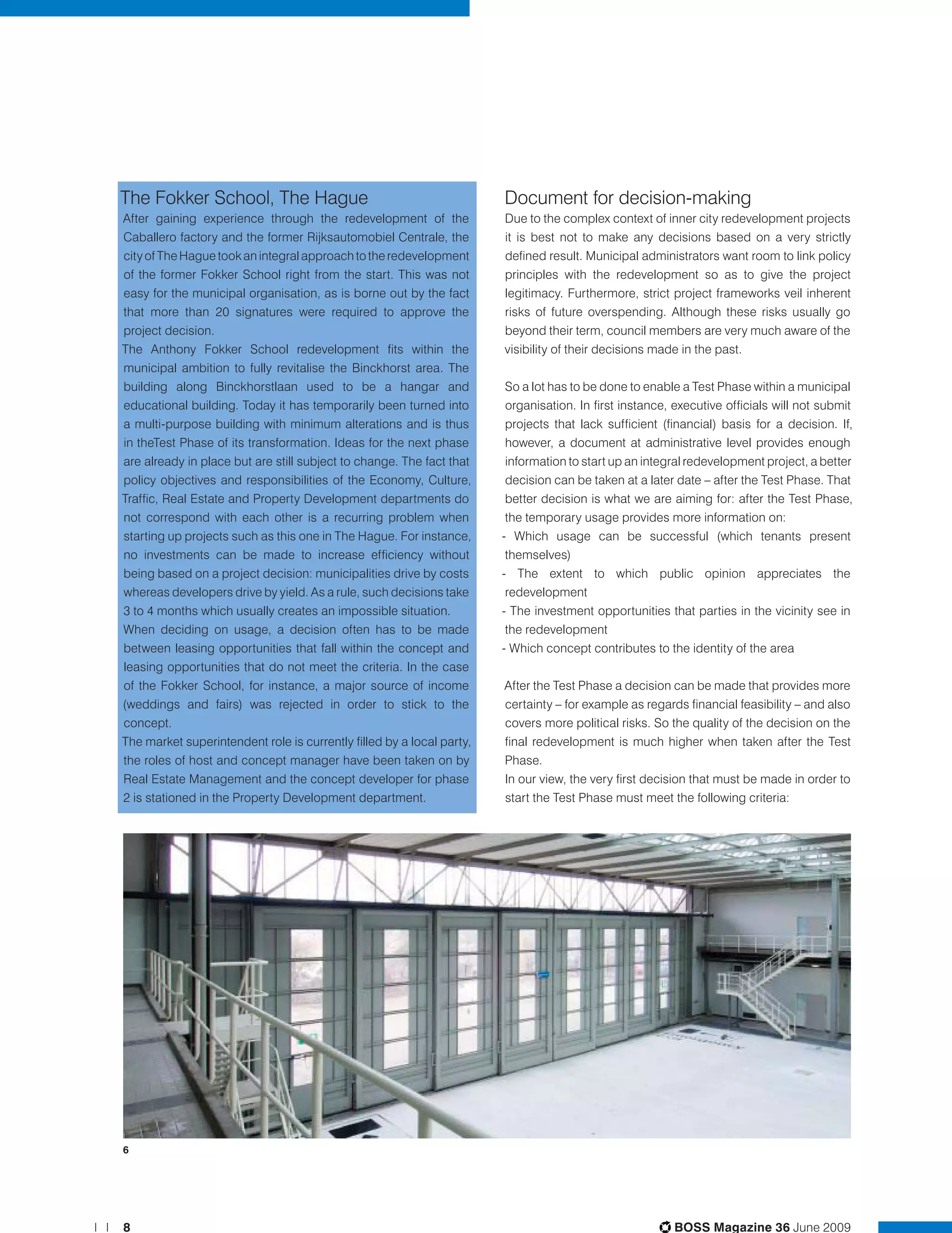 Gradual approach in redevelopment | PDF