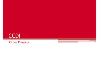 CCDI Institutional Presentation Jun/2009 | PDF | Business Accounting ...