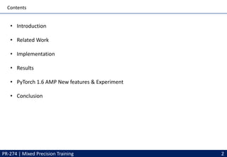 Mixed Precision Training Review | PDF