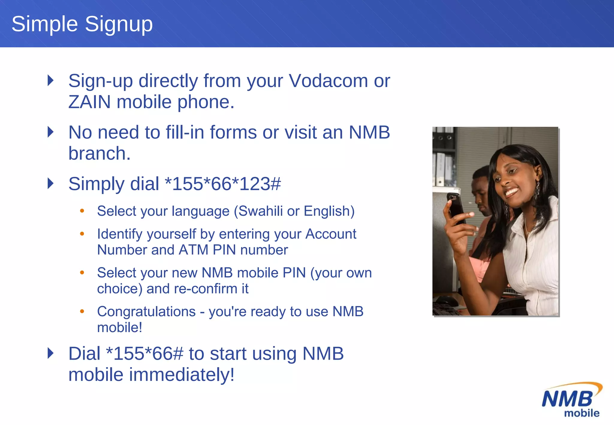 NMB mobile Launch | PPT