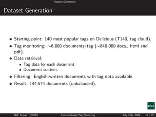 Content-based Clustering for Tag Cloud Visualization | PPT