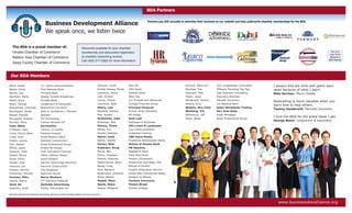 200907 Business Development Alliance Brochure | PPT