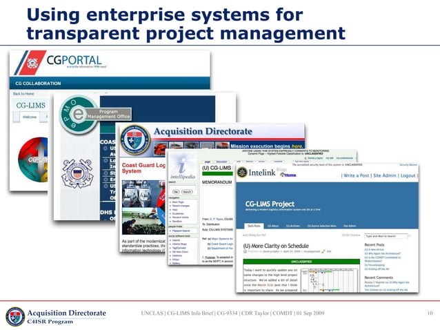Coast Guard Logistics Information Management System (CG-LIMS) | PPT