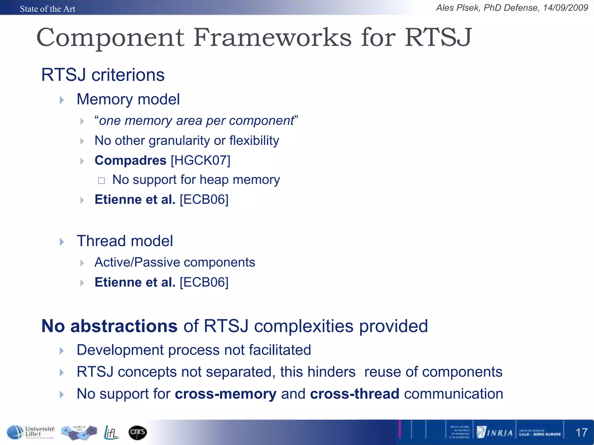 Soleil: A Component Framework for RTSJ | PPTX
