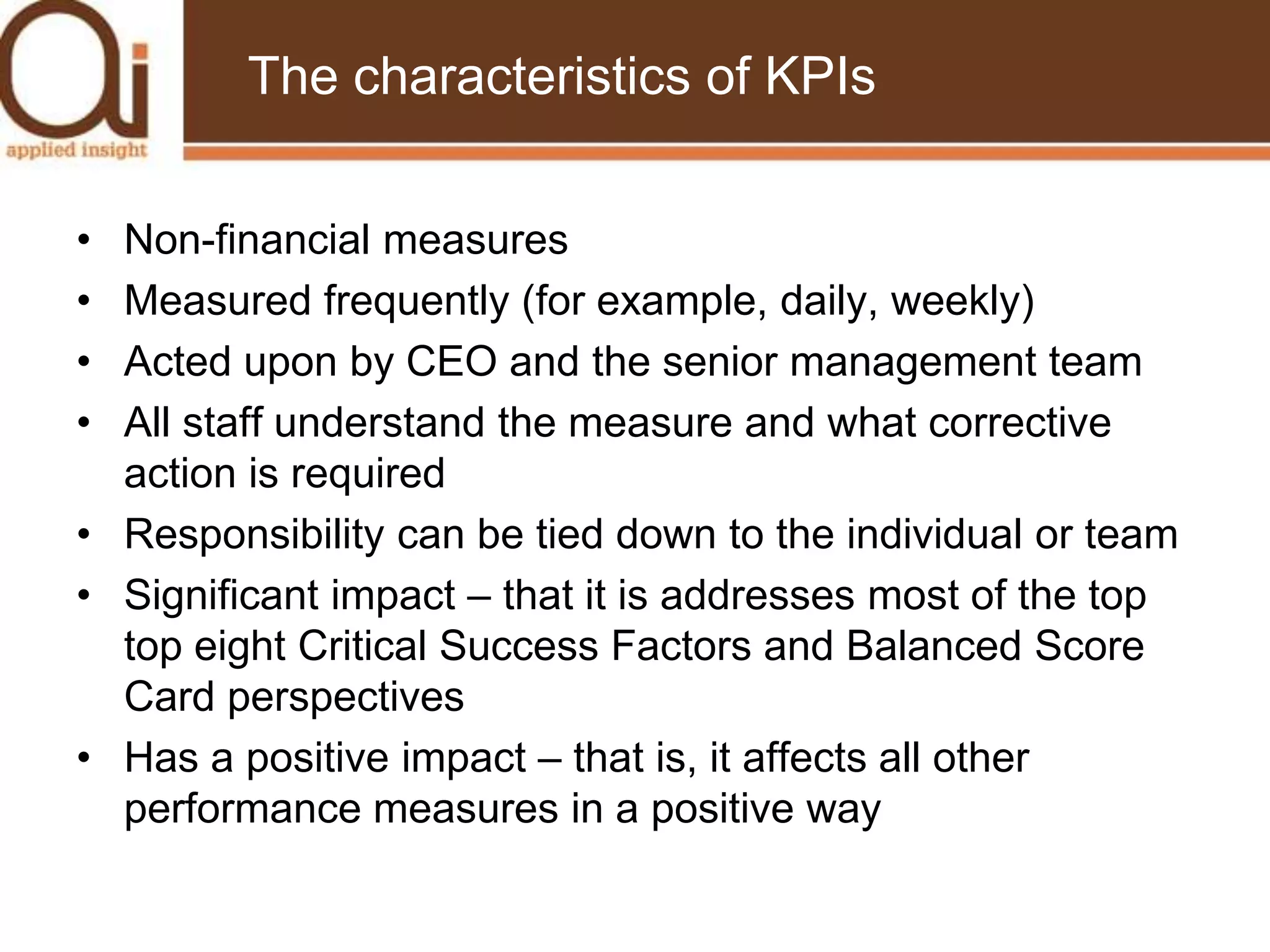 Overview of Key Performance Indicators | PPTX