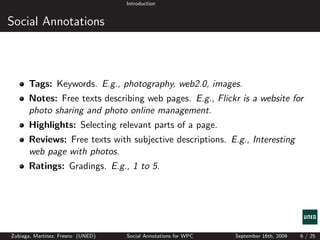 Getting the Most Out of Social Annotations for Web Page Classification ...