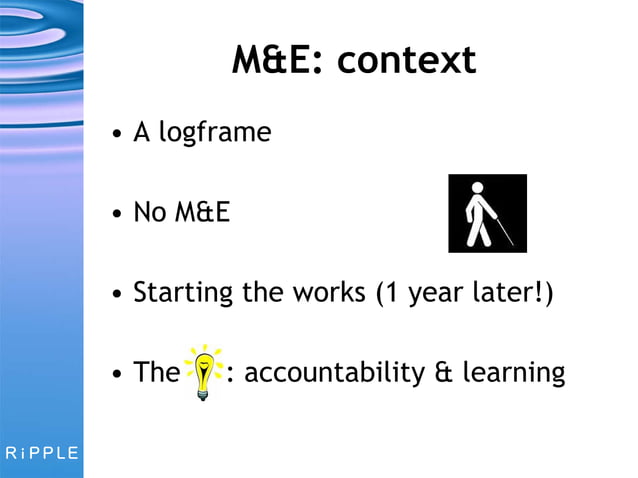 RiPPLE project communication and M&E | PPT