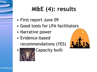 RiPPLE project communication and M&E | PPT