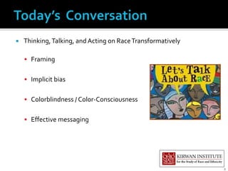 Framing Conversations about Race and Racial Equity | PPT