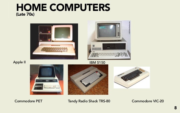 HOME COMPUTERS (Late 70s) Apple