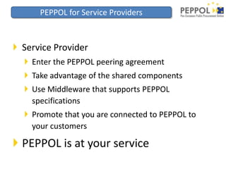 Connecting to PEPPOL - different perspectives | PPTX