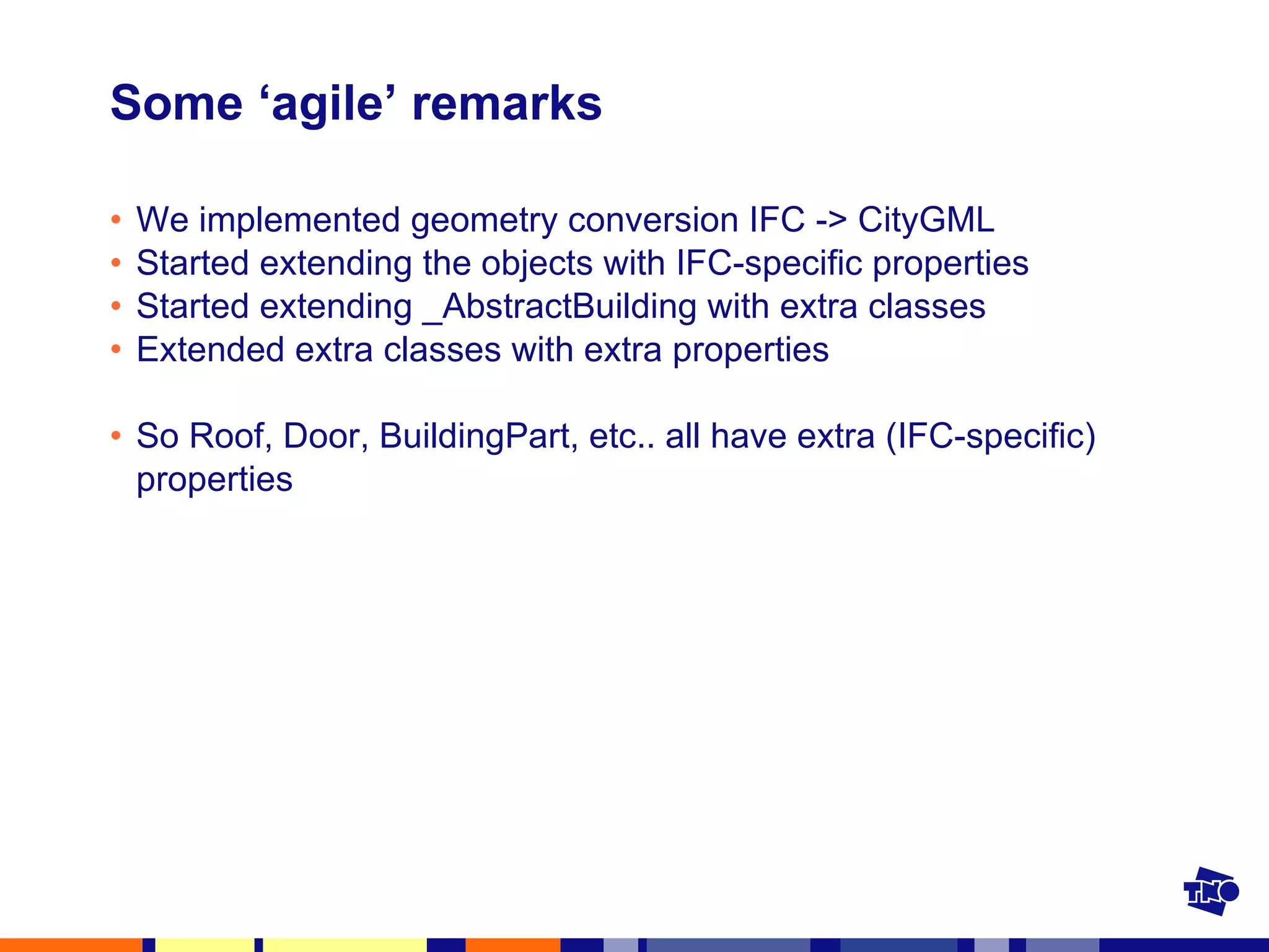 CityGML extension for BIM and IFC | PPT