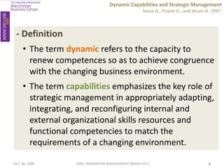 Dynamic Capabilities and Strategic Management | PDF