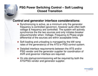 Emergency Generator - Paralleling Switchgear Power Switching Control | PDF