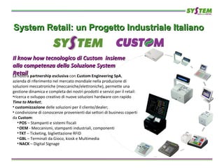 System Retail - Corporate Aziendale | PPT