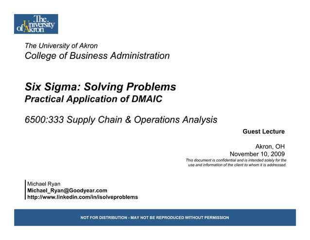 Solving Problems Through Six Sigma | PDF