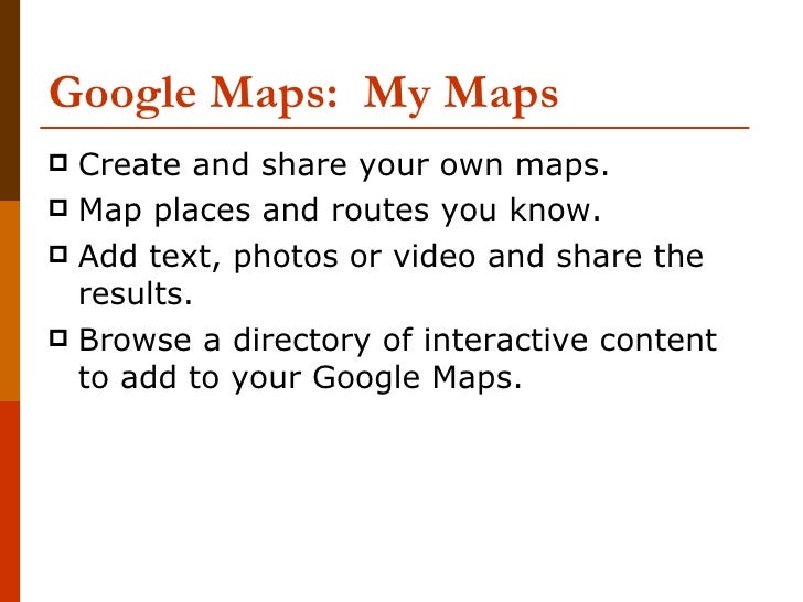 Google Maps Presentation