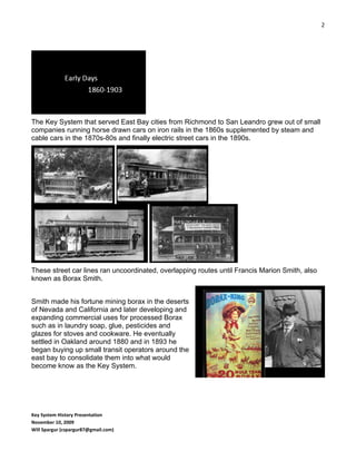 2009 Key System History Presentation at Transbay Taskforce | PDF