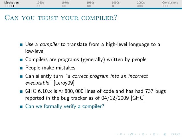Formal Verification Of Programming Languages Ppt 4058