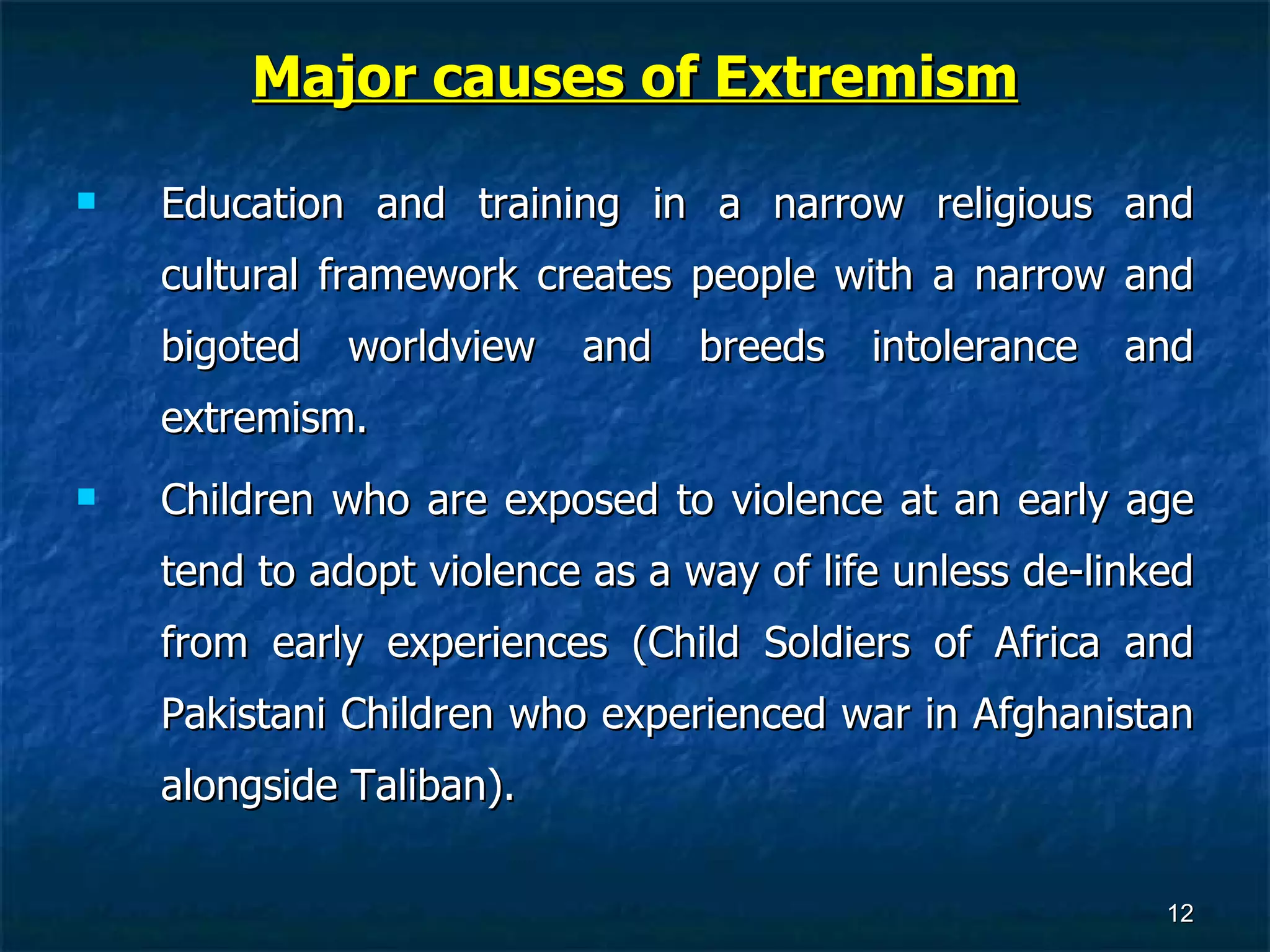 EXTREMISM A GENERAL CONCEPT | PPT