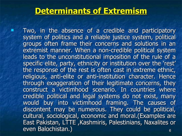 EXTREMISM A GENERAL CONCEPT | PPT