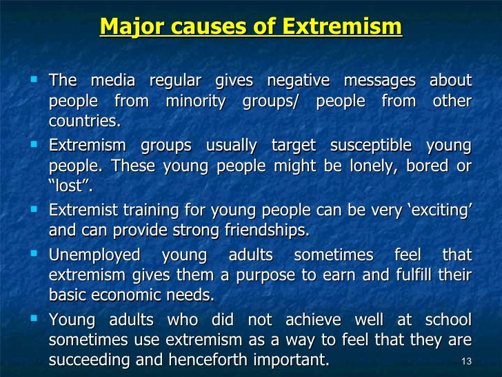 EXTREMISM A GENERAL CONCEPT