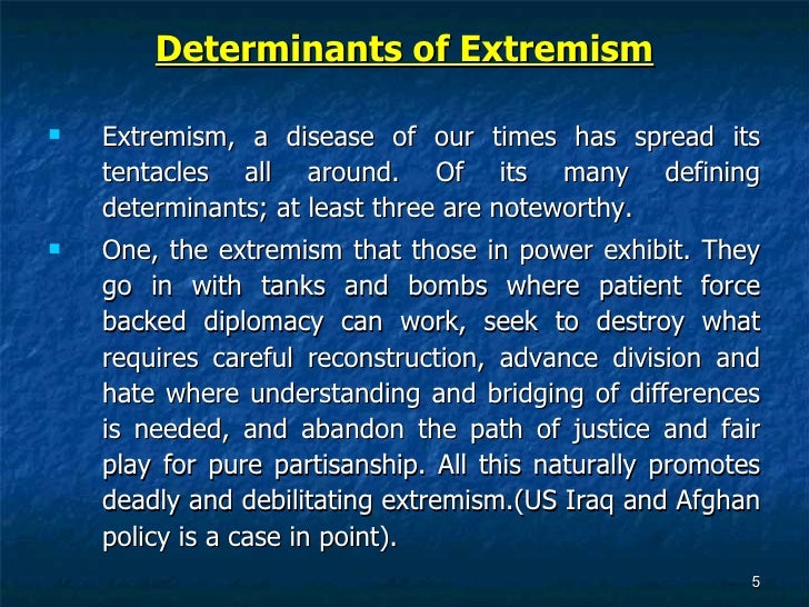 EXTREMISM A GENERAL CONCEPT