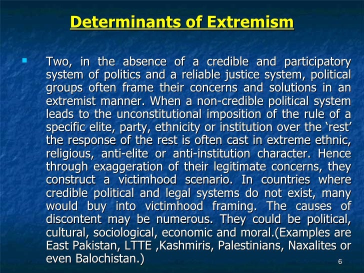 EXTREMISM A GENERAL CONCEPT