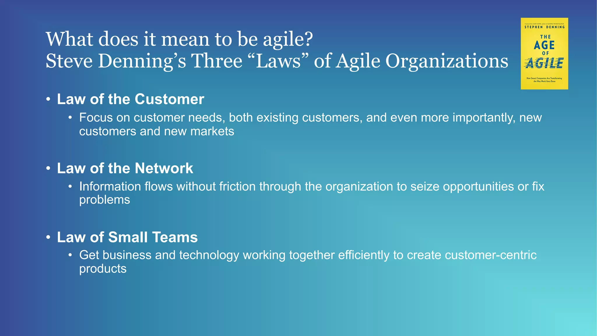 Three Secrets of Agile Leadership: From Working Hard to Working Smart | PPT