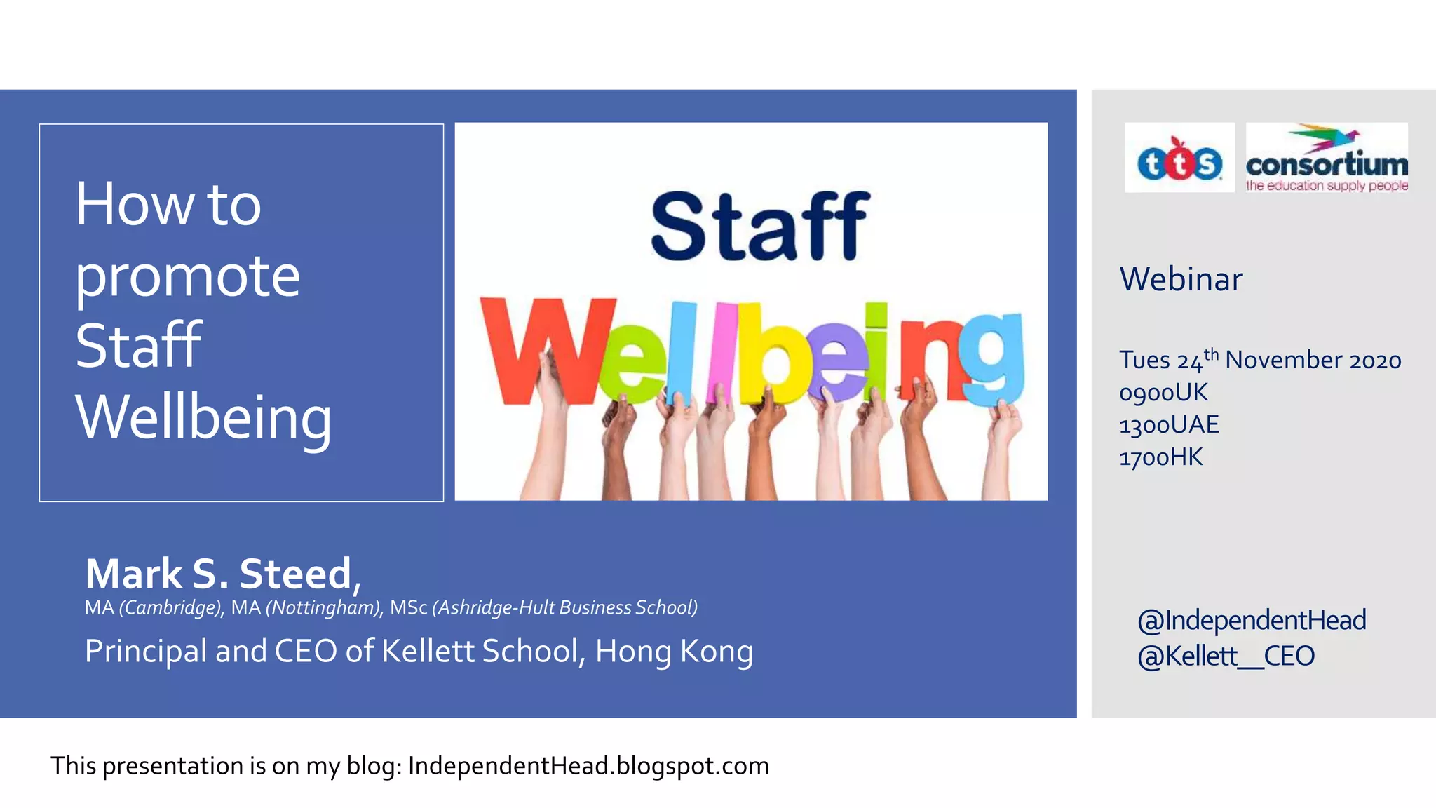 How to promote Staff Wellbeing | PPTX | Professional School ...