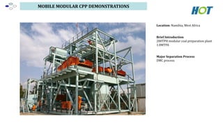 Truck-mounted Mobile Modular CHPP Coal Washing and Preparation Plant ...