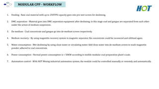 Truck-mounted Mobile Modular CHPP Coal Washing and Preparation Plant ...